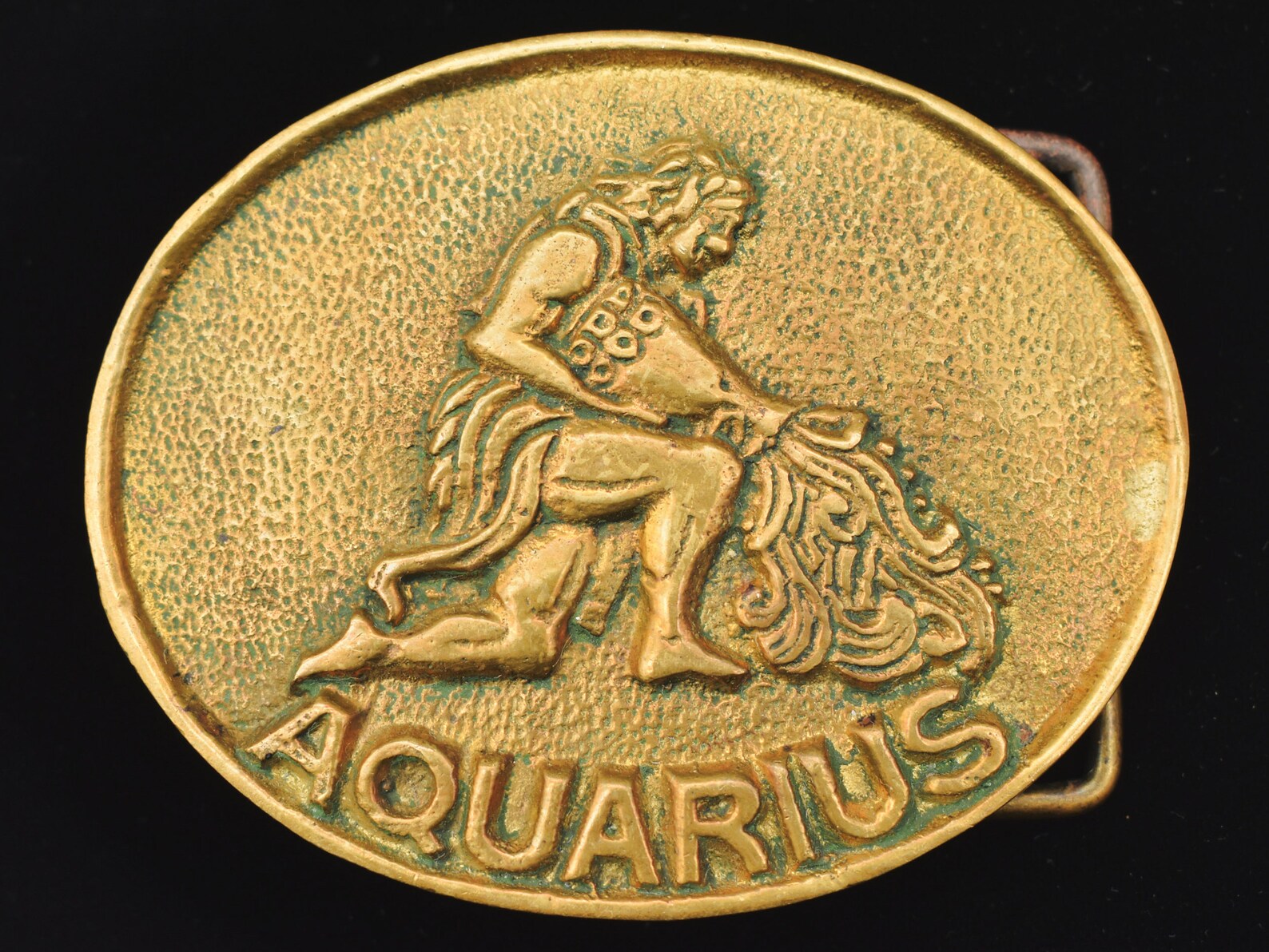 1970s Aquarius Horoscope Solid Brass Vintage Belt Buckle - Etsy