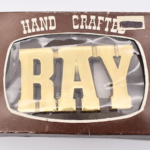 Ray Name Solid Brass Vintage Belt Buckle - Etsy