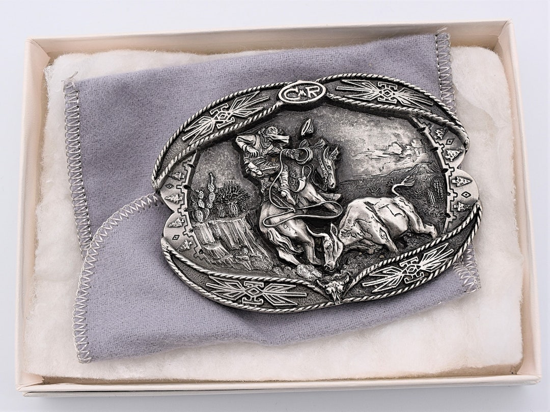 C. Russel Artwork moment of Great Peril... Cowboy - Etsy