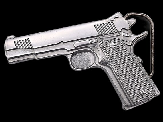 Pistol Semi Auto Handgun Belt Buckle - Etsy