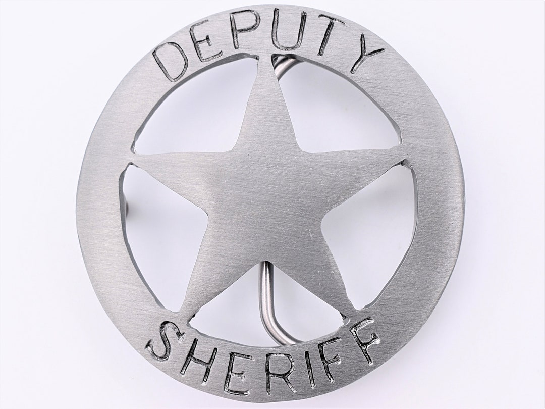 Deputy Sheriff Star Badge Belt Buckle - Etsy