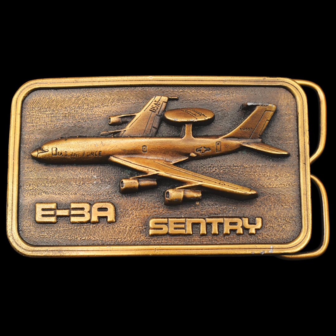 E-3A Sentry Surveillance Plane Vintage Belt Buckle - Etsy
