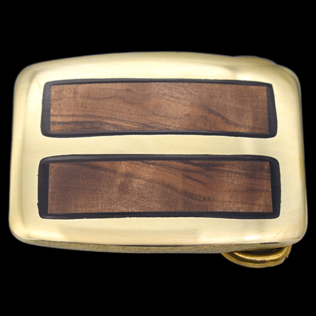 Olive Tree Wood Solid Brass Trinity Buckle Co. Hippie Western Art ...