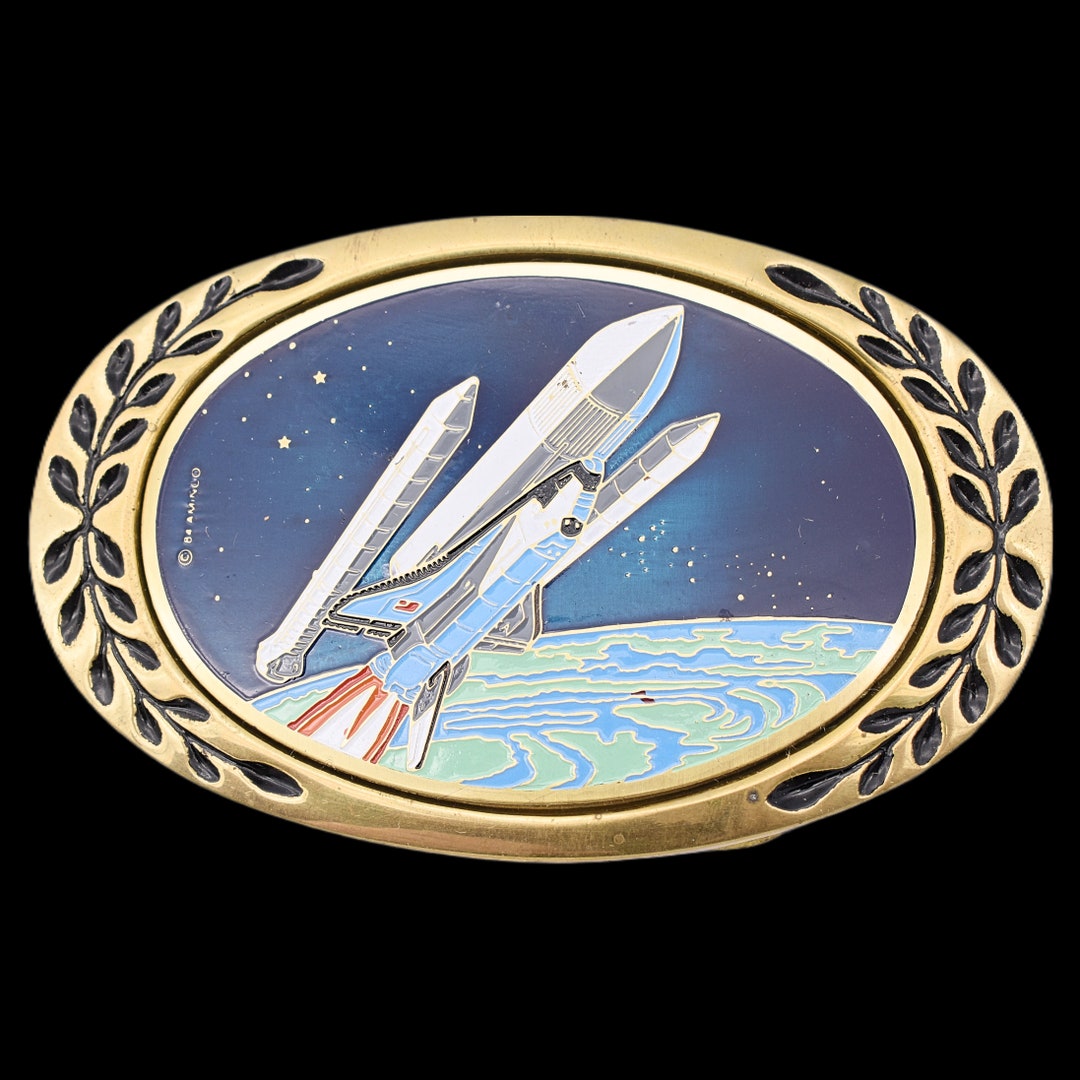 Space Shuttle Rocket 1980s Vintage Belt Buckle - Etsy