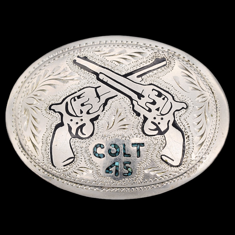Vintage Colt Belt Buckle - Etsy