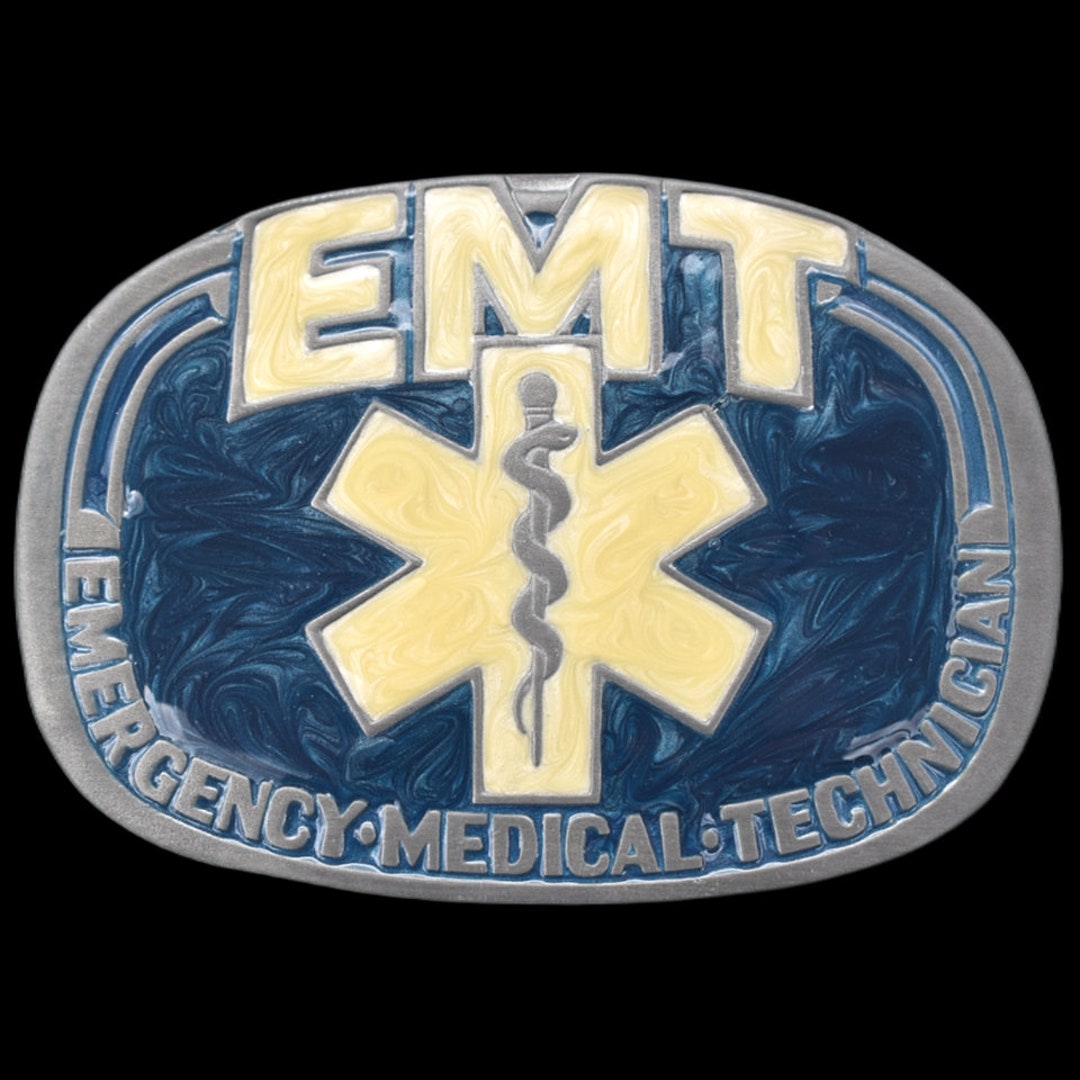 EMT Emergency Medical Technician First Responder Caduceus Belt Buckle ...