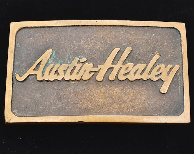 Austin Healey Solid Brass Vintage Belt Buckle UB - Etsy
