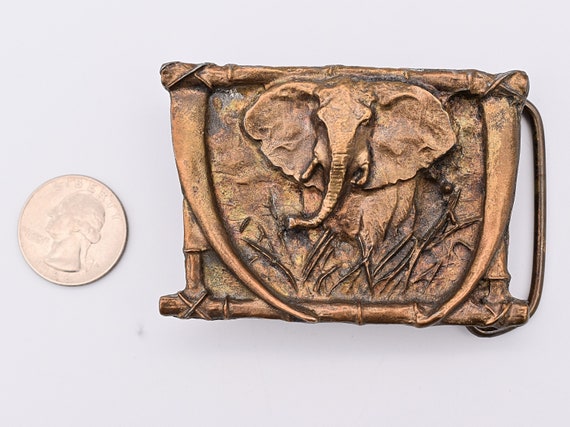 Solid Brass Bull Elephant Trunk Ivory Tusks Savannah … - Gem