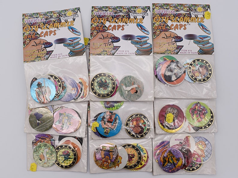 Vintage Milk Caps city Slammer POG Game Sealed - Etsy