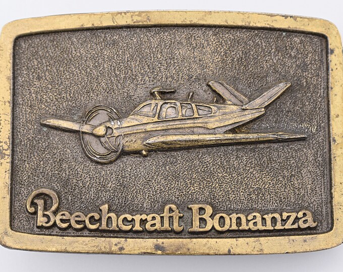 Beechcraft Bonanza Airplane Pilot 1970s Vintage Belt Buckle - Etsy