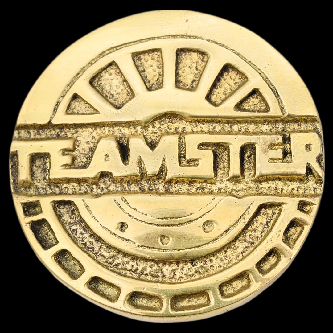 Solid Brass Teamster Trucker Driver 1970s Vintage Belt Buckle - Etsy