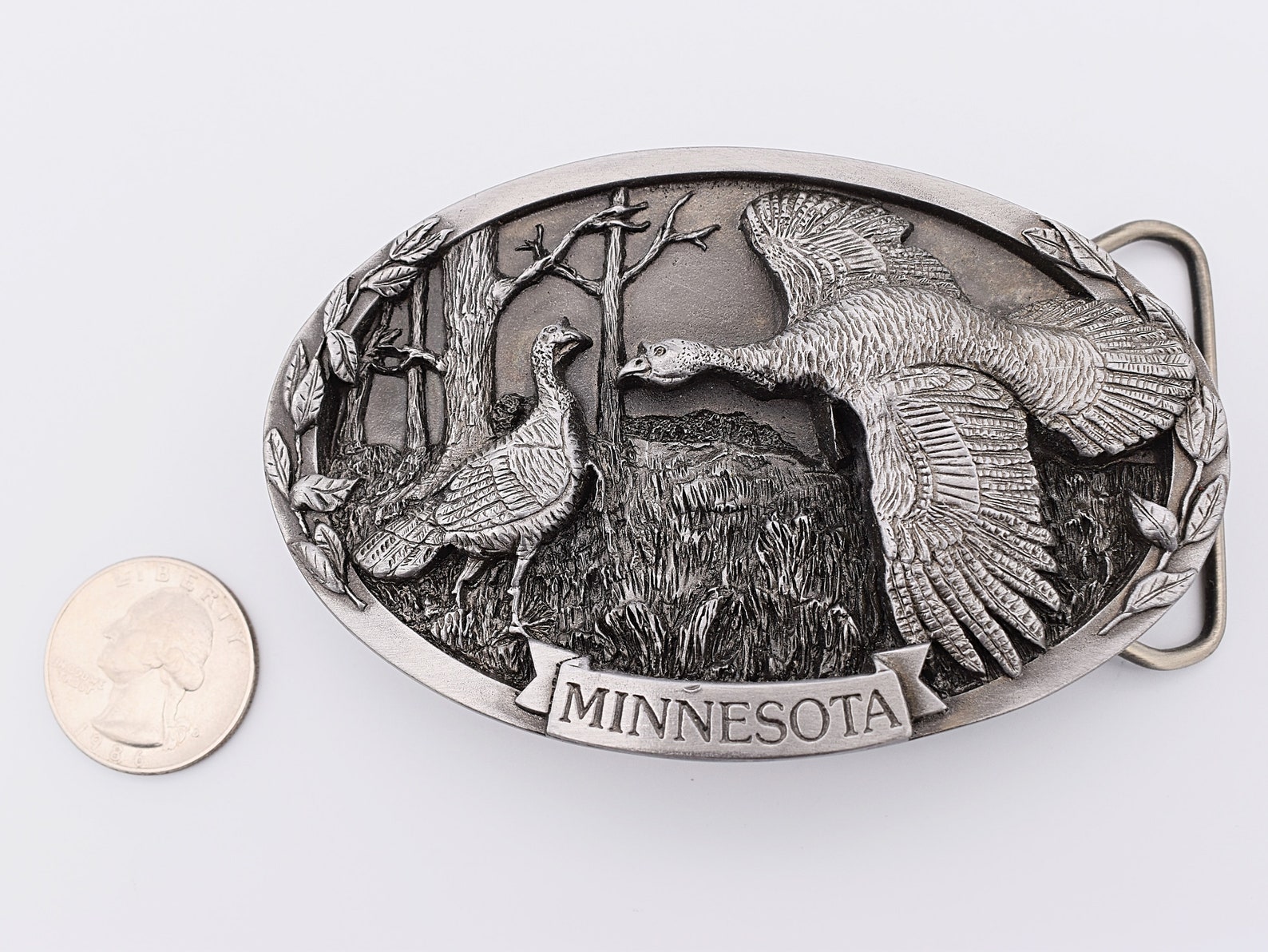 Minnesota Turkey Vintage Belt Buckle - Etsy