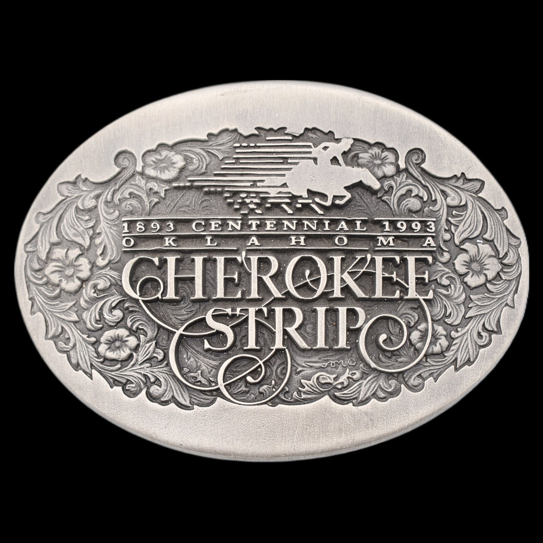 Cherokee Land Run Centennial 1993 Vintage Belt Buckle - Etsy