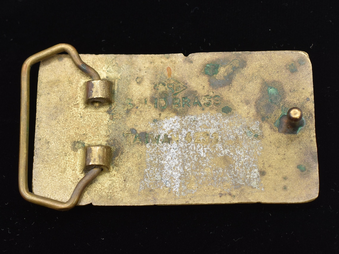 Craig Solid Brass Vintage Belt Buckle | Etsy