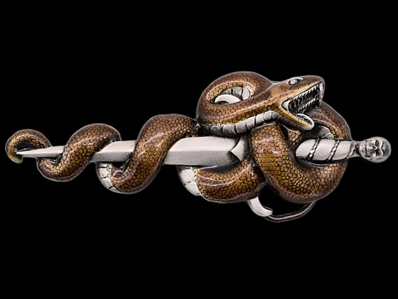 Caduceus Snake Dagger Helix Rod of Asclepius Medicine… - Gem