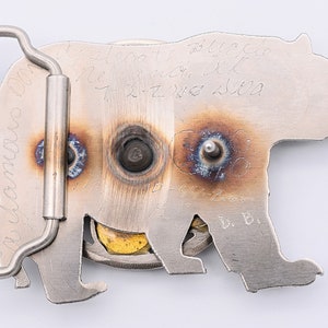 44 Magnum Revolver Spinning Cylinder Brown Bear Grizzly Handmade Steel ...