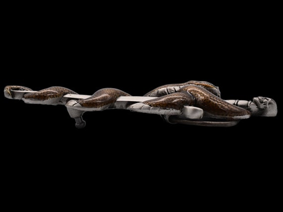 Caduceus Snake Dagger Helix Rod of Asclepius Medicine… - Gem