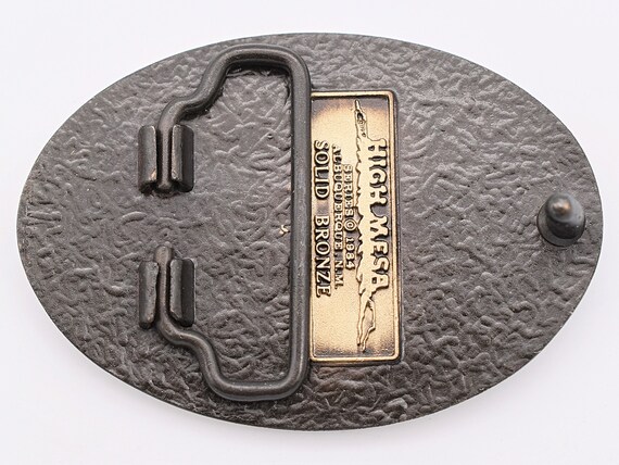Letter H Solid Brass Vintage Belt Buckle - Gem
