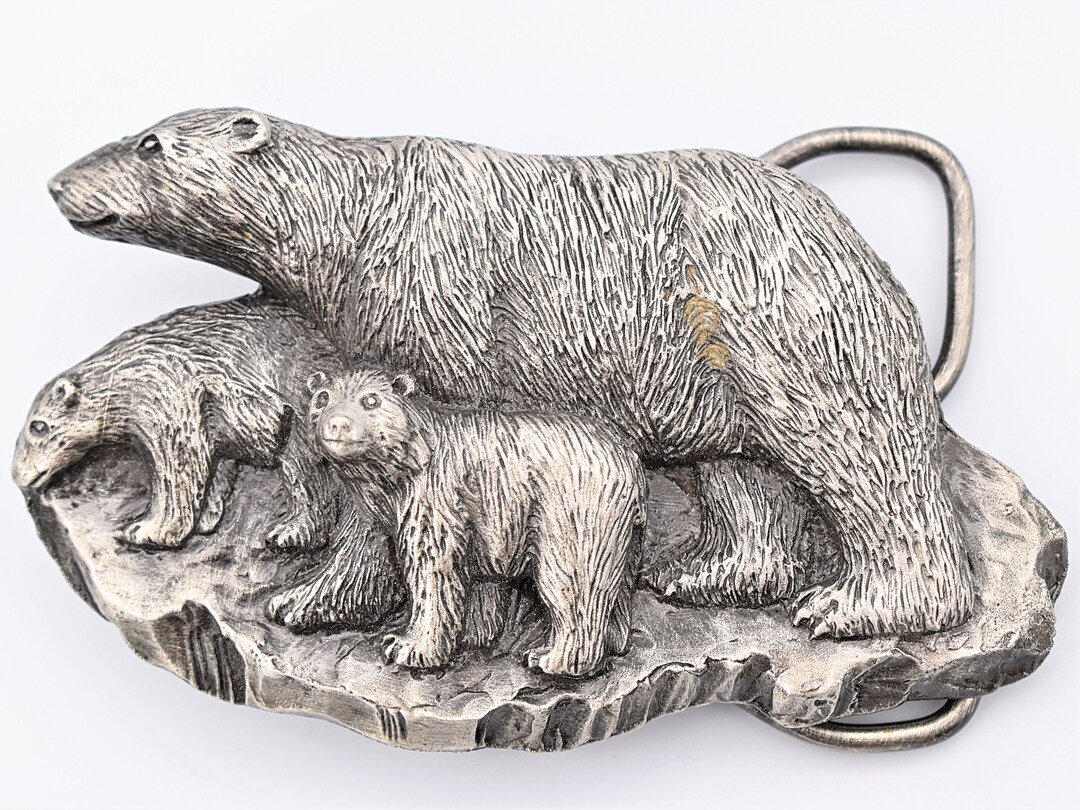 Polar Bears Iceberg Vintage Belt Buckle - Etsy