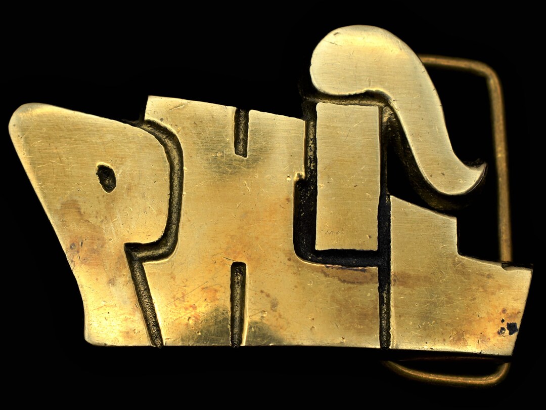 Phil Name Solid Brass Vintage Belt Buckle - Etsy