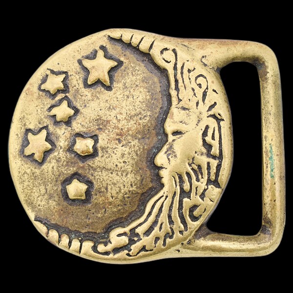 Solid Brass Vintage Belt Buckle - Etsy