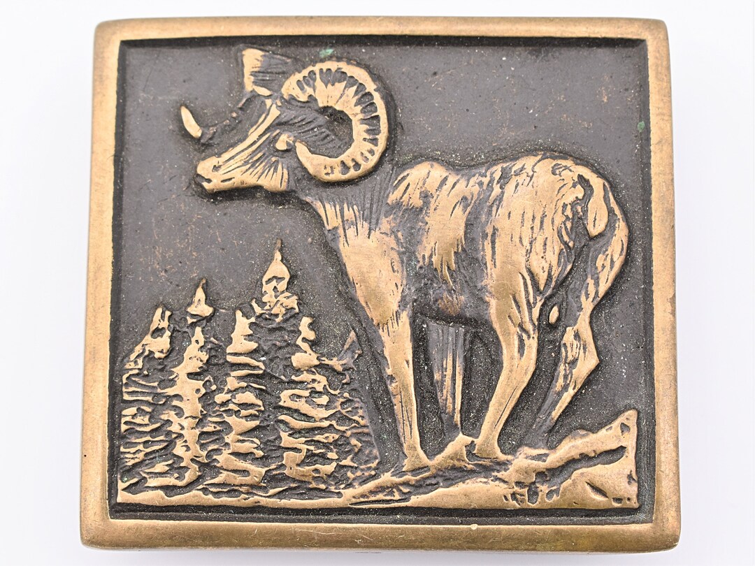Dall Sheep Alaska Canada Solid Brass Vintage Belt Buckle - Etsy