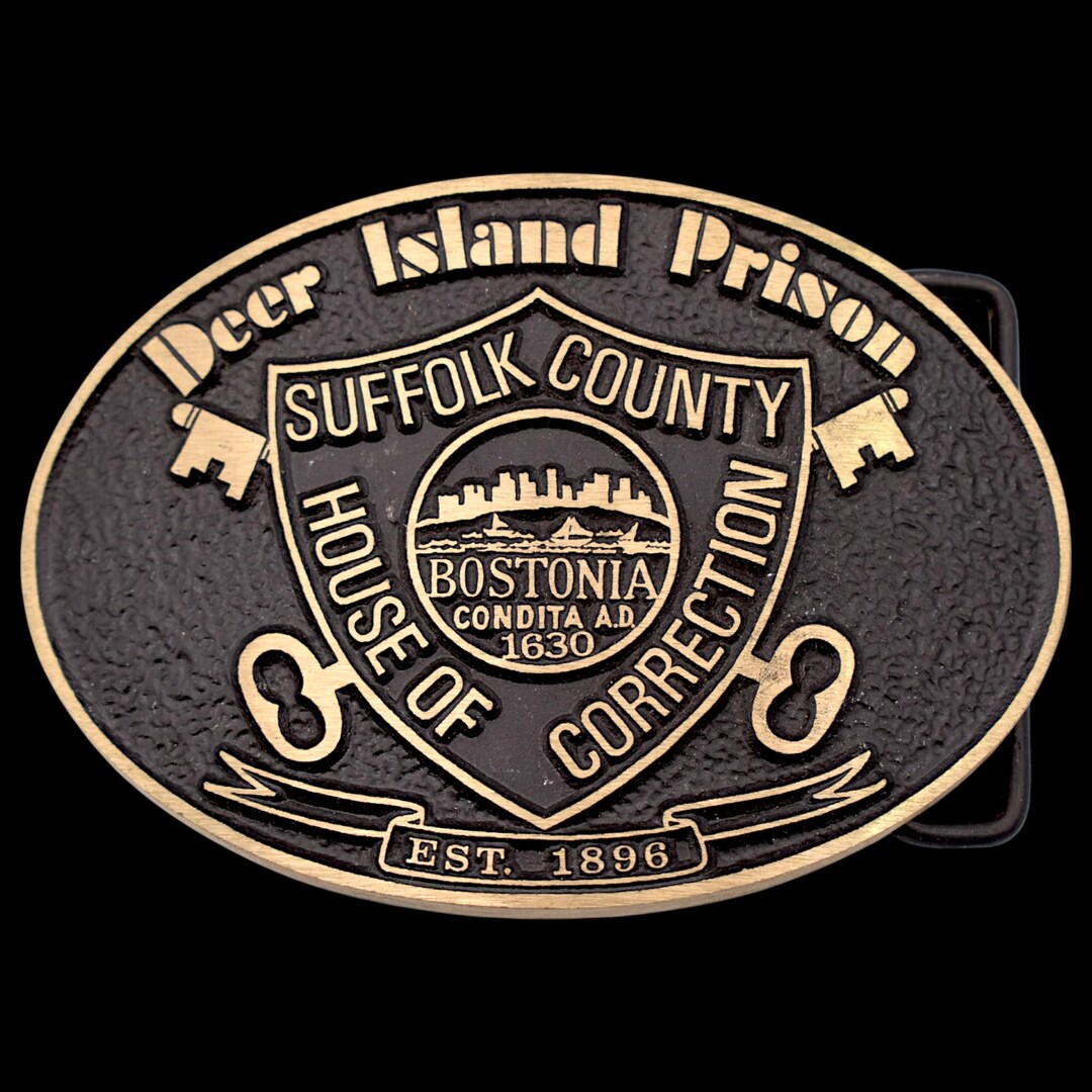 Deer Island Prison Suffolk County House of Correction Solid Brass ...