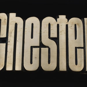 Chester Name Solid Brass Vintage Belt Buckle - Etsy