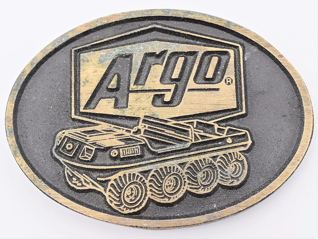 Argo All Terrain Offroad Vehicle Solid Brass Vintage Belt Buckle - Etsy