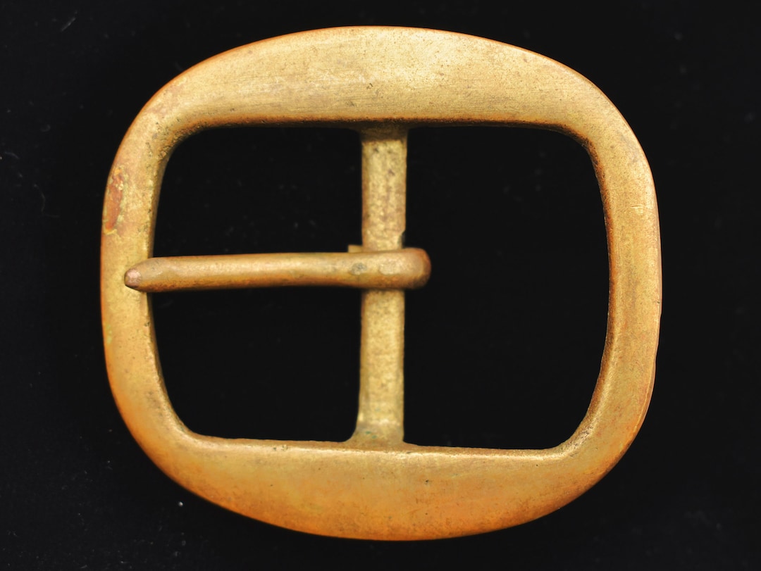 Solid Brass Vintage Belt Buckle - Etsy