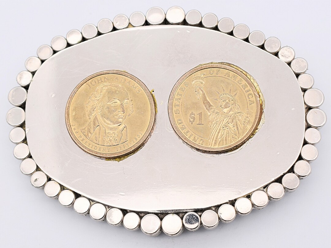 John Adams Dollar Coin Belt Buckle - Etsy
