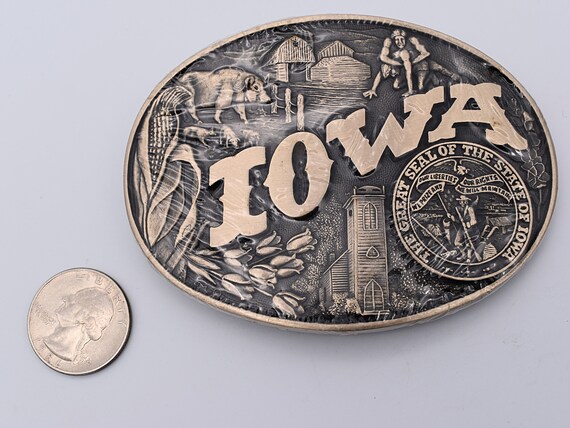 Iowa State Seal Solid Brass Award Design First Editio… - Gem