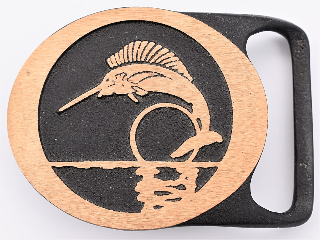 Tech Ether Guild "marlin" Limited Edition Solid Brass Vintage Belt ...