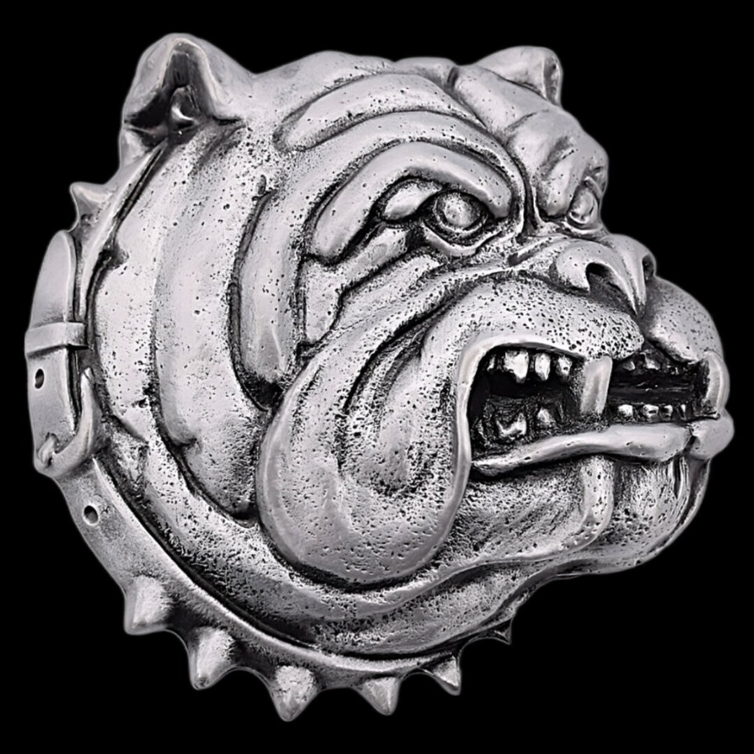 Bulldog Choker Collar Angry Junkyard Dog Belt Buckle - Etsy