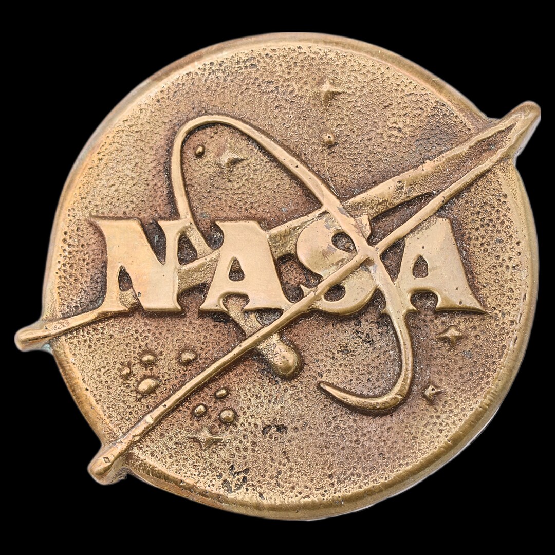 Solid Brass NASA Space Agency Vintage Belt Buckle - Etsy