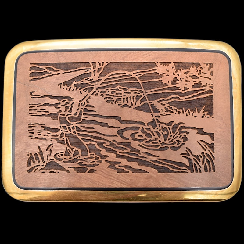 Vintage Fishing Buckle - Etsy