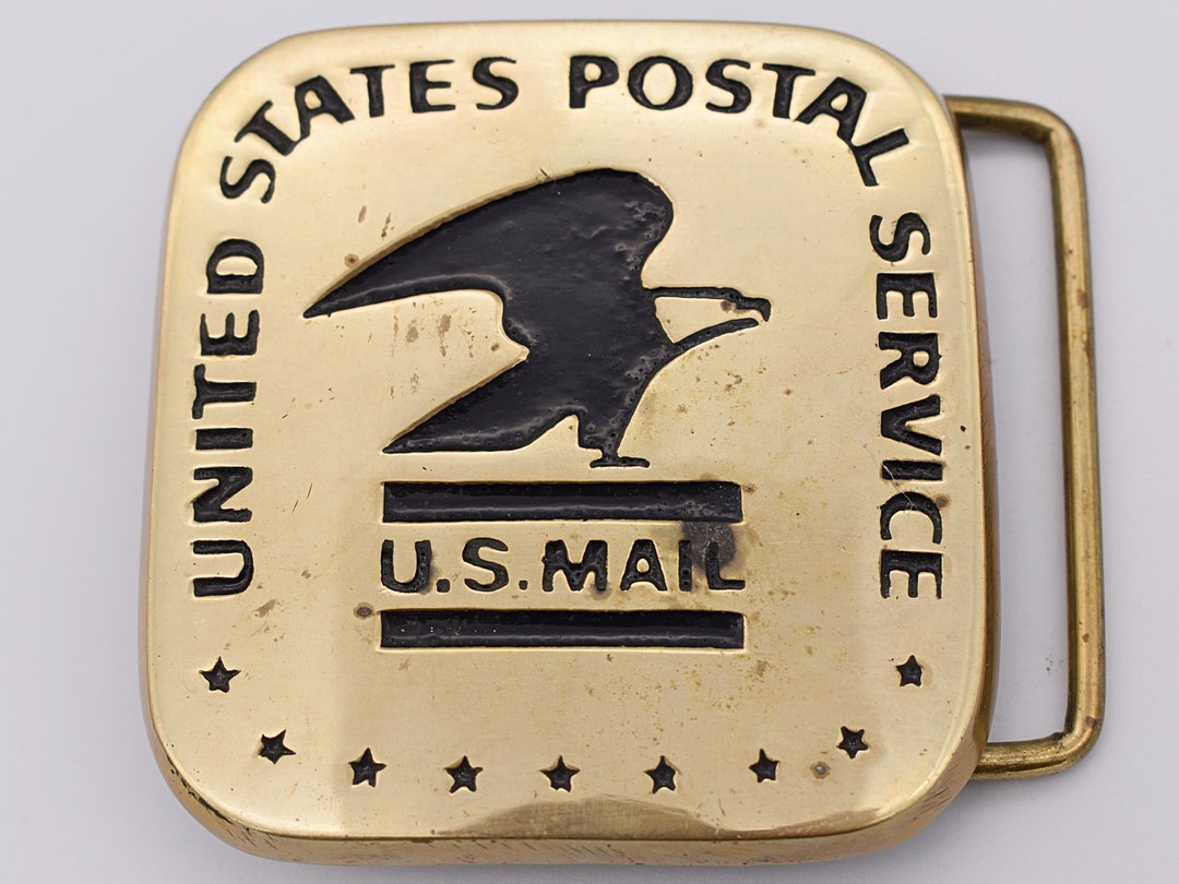 Solid Brass United States Postal Service USPS Mail Postal Worker ...