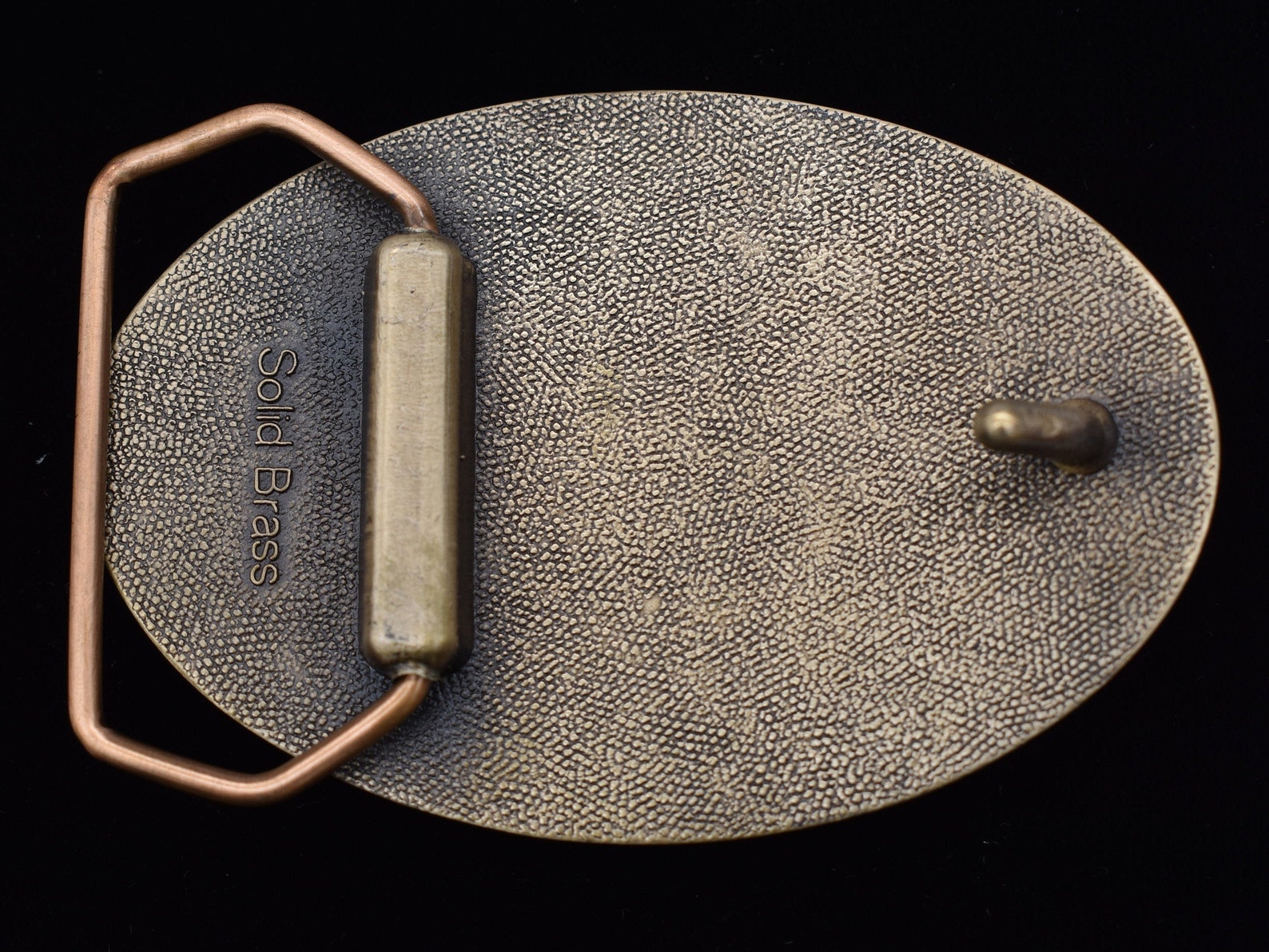 White Gold Solid Brass Vintage Belt Buckle - Etsy
