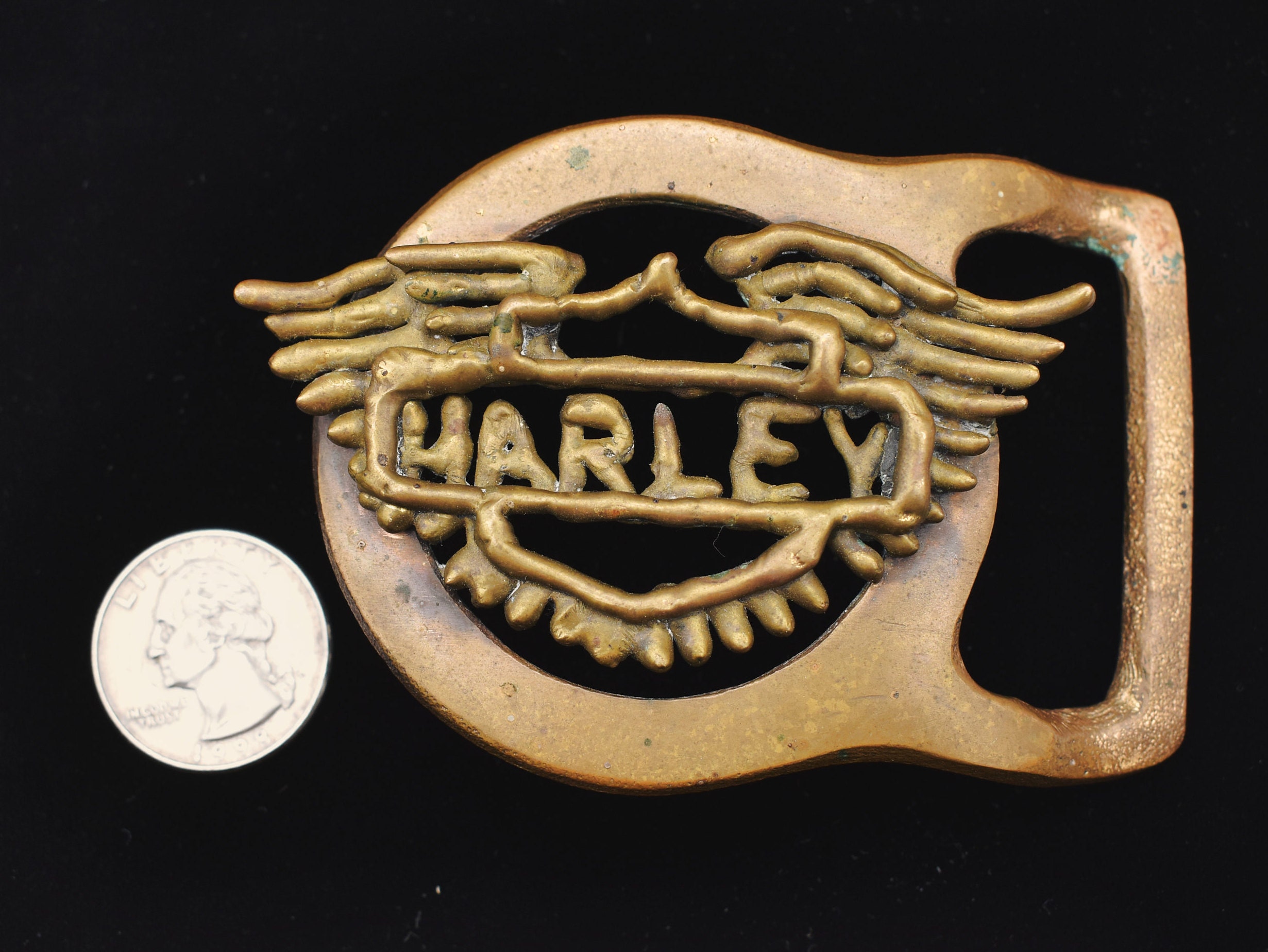 Handmade Harley Davidson Motorcycle Shield Solid Brass 1970s - Etsy