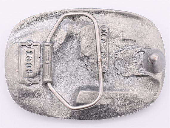 Machinist Workshop Metal Lathe Bench Belt Buckle - Gem