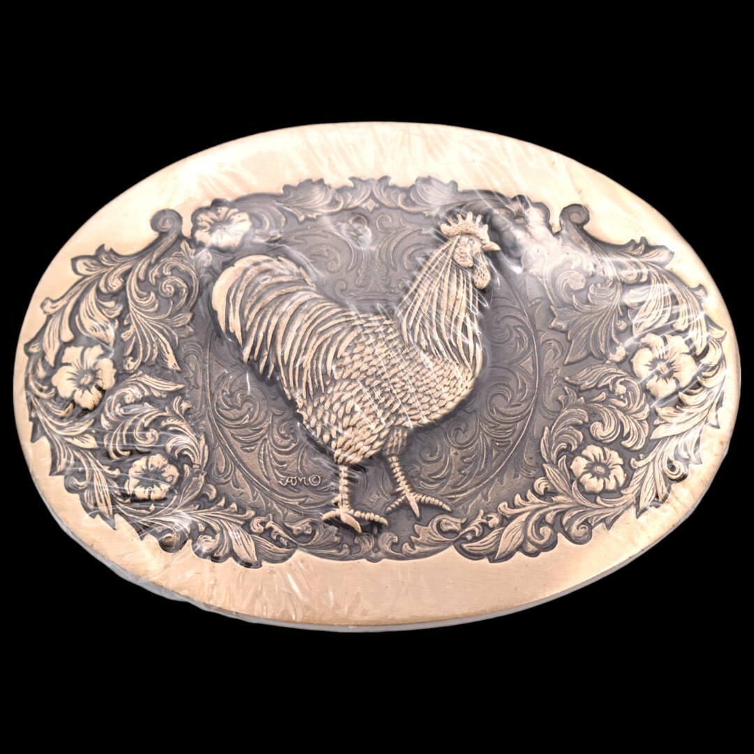 Rooster Solid Brass Chicken Award Design Medals Vintage Belt Buckle - Etsy