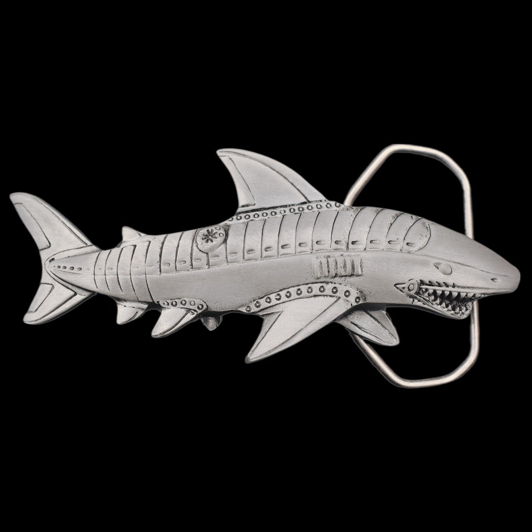 Robotic Shark Sci-fi Belt Buckle - Etsy