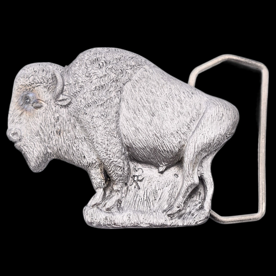 Buffalo Bison 1980s Vintage Belt Buckle - Etsy
