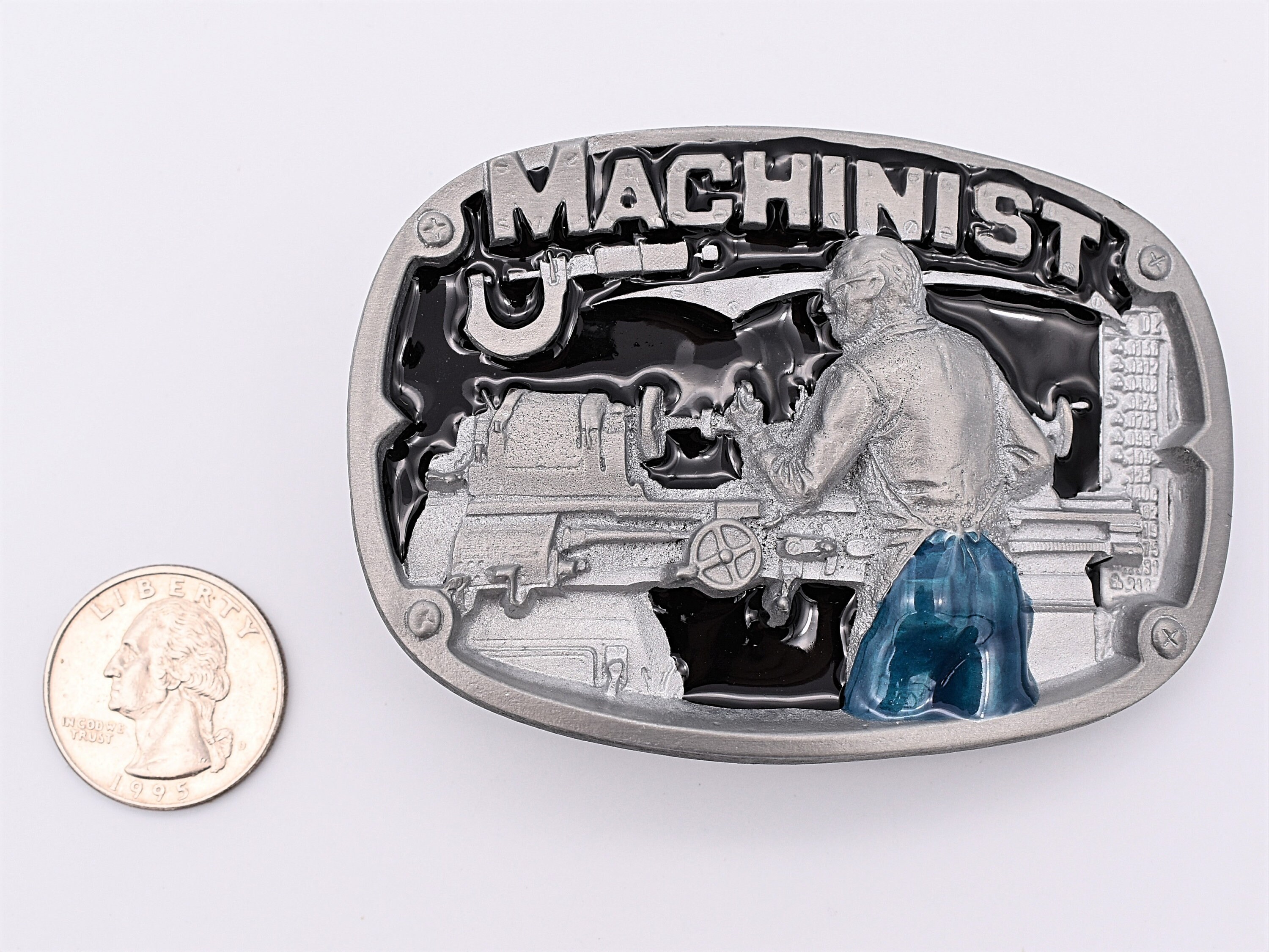 Machinist Workshop Metal Lathe Bench Belt Buckle - Etsy