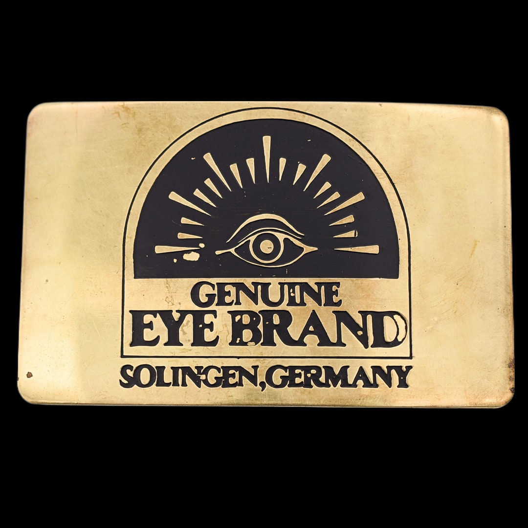 Genuine Eye Brand Knives Solingen Germany Solid Brass Vintage - Etsy