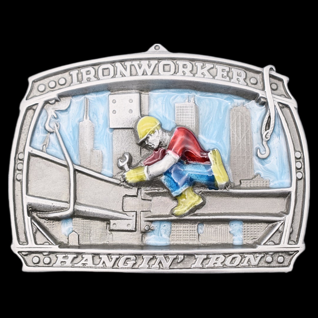 Iron Worker Laborer I-beam High Rise Construction Belt Buckle - Etsy
