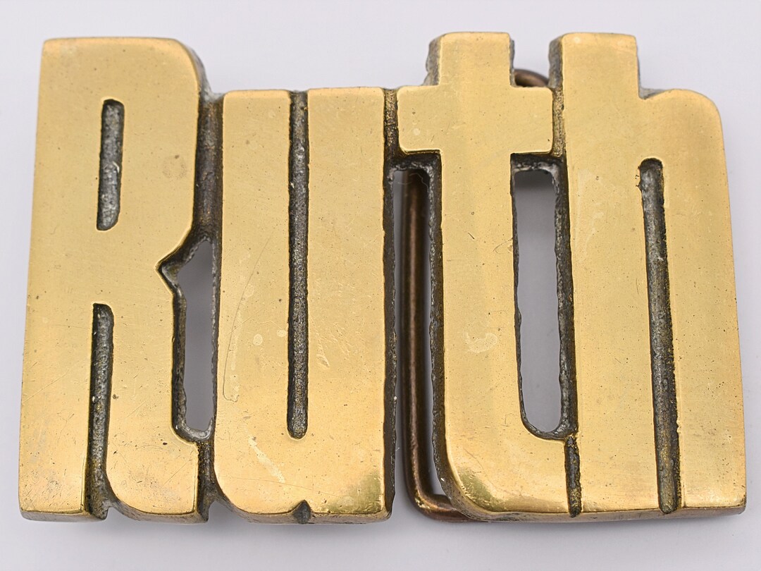 Ruth Name Solid Brass Vintage Belt Buckle - Etsy
