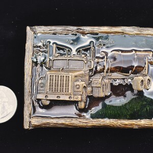 Logger Logging Truck Semi Tractor Trailer Driver Vintage Belt Buckle - Etsy