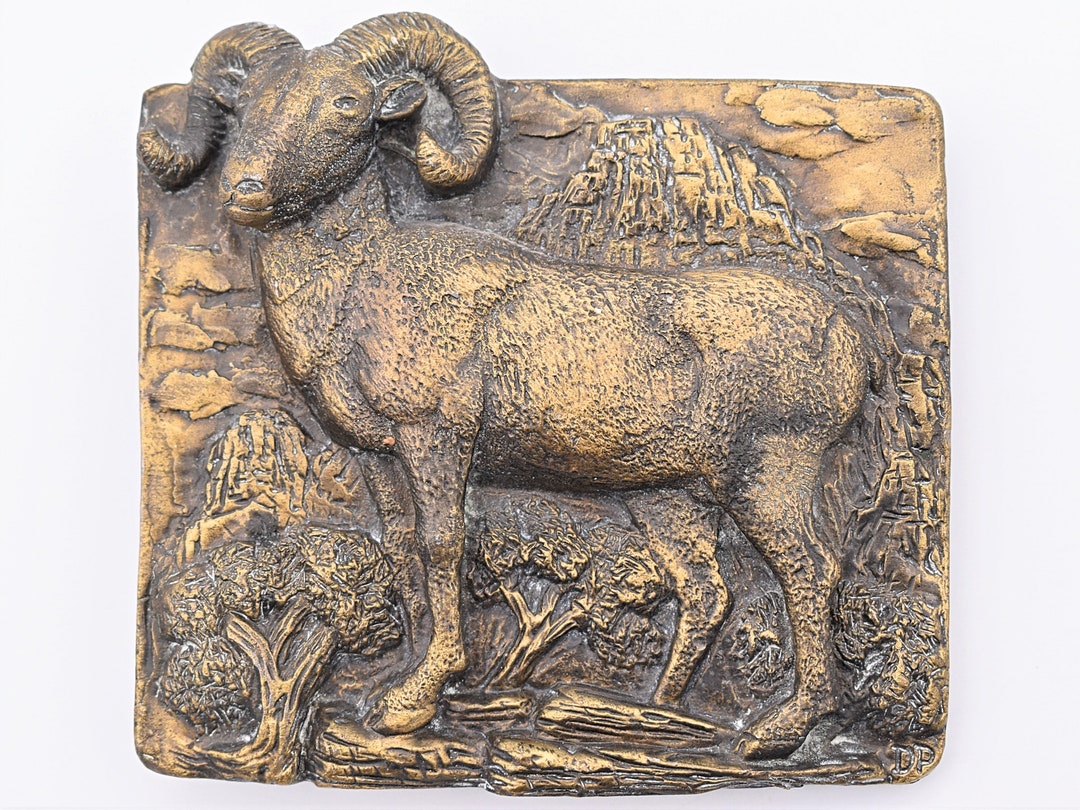 Bighorn Sheep Ram Vintage Belt Buckle - Etsy