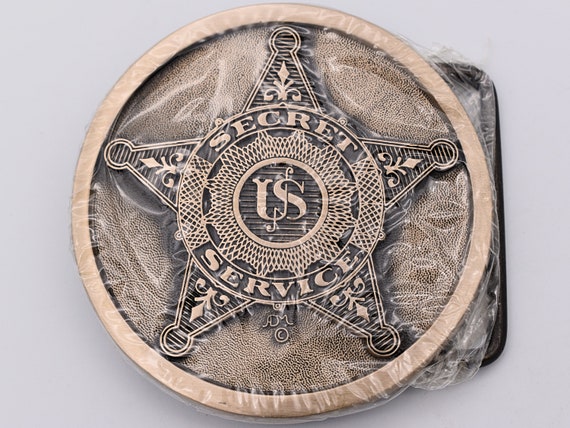 US Secret Service Badge Presidential Guard Solid Brass Vintage - Etsy